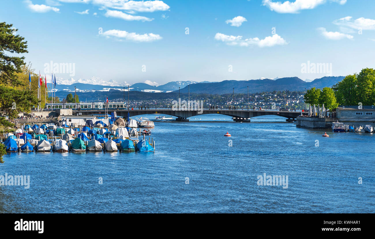 Zurich bridge limmat river hi-res stock photography and images - Alamy