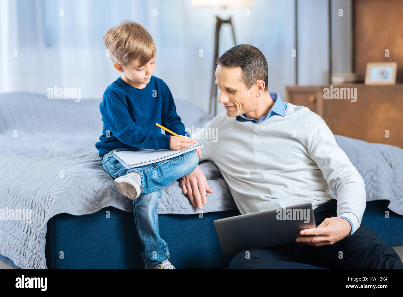 Watching picture book hi-res stock photography and images - Alamy