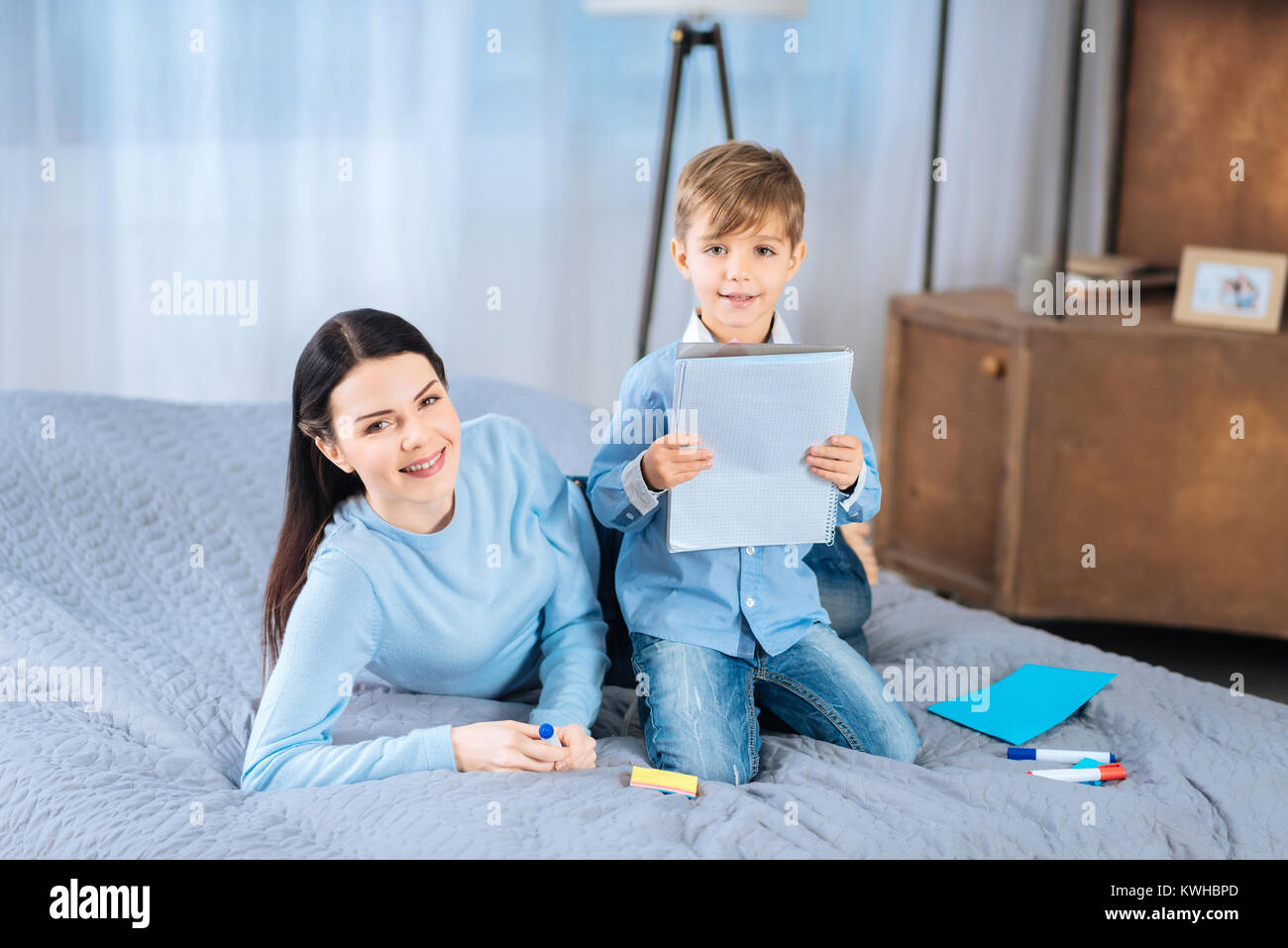 Child care notebook hi-res stock photography and images - Alamy
