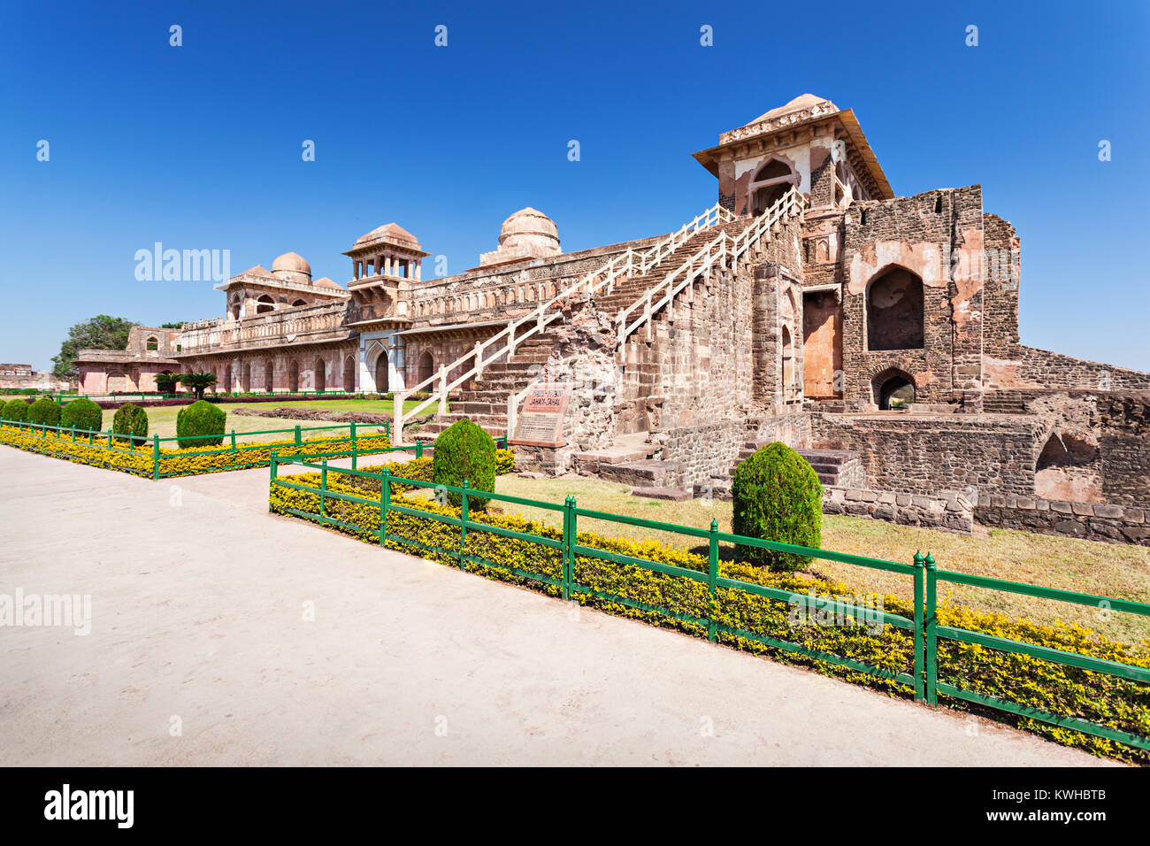 Jahaz Mahal (Ship Palace) in Mandu, Madhya Pradesh, India Stock Photo ...