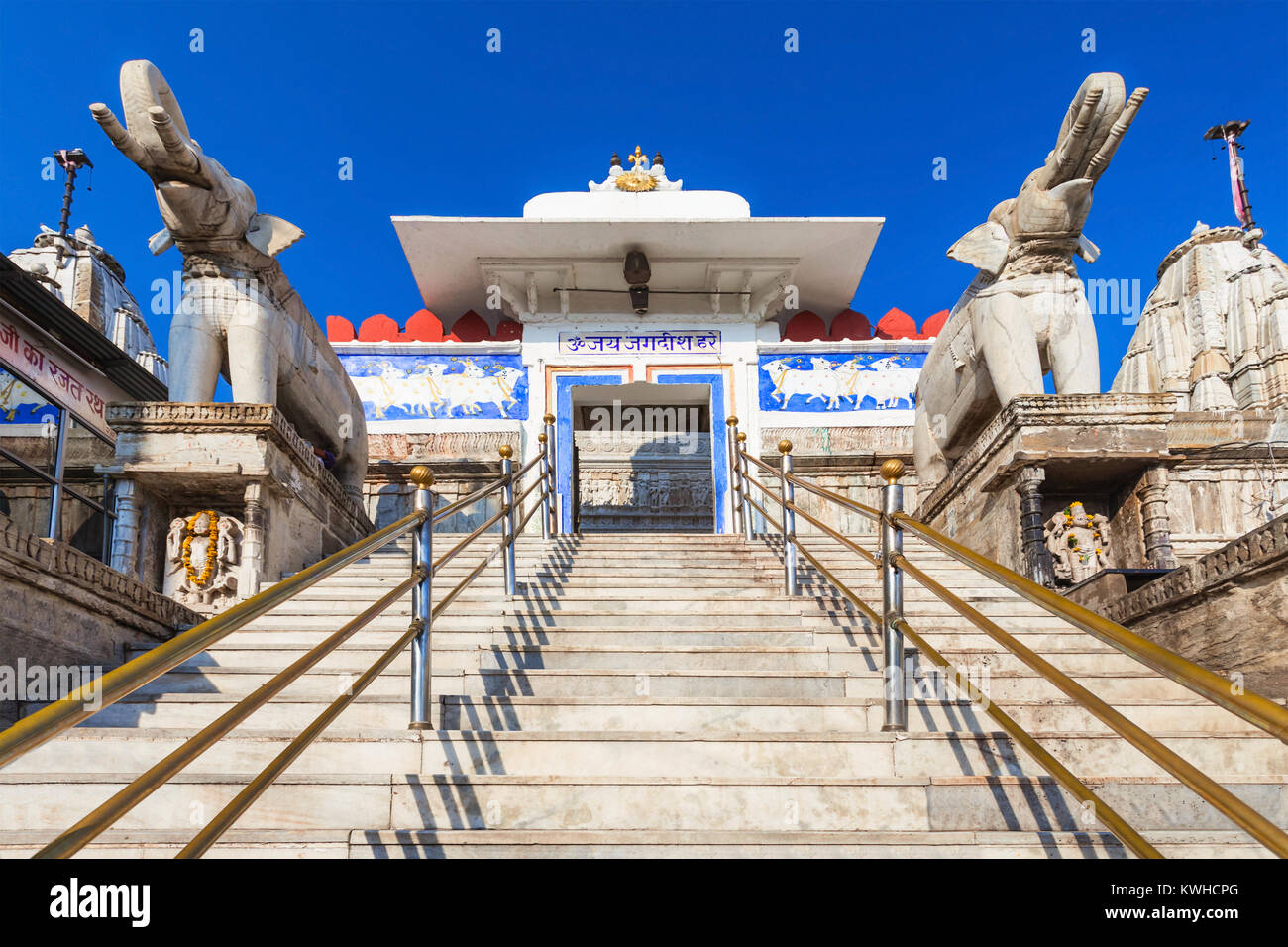 Jagdish Temple is a large Hindu temple in Udaipur, India Stock Photo ...