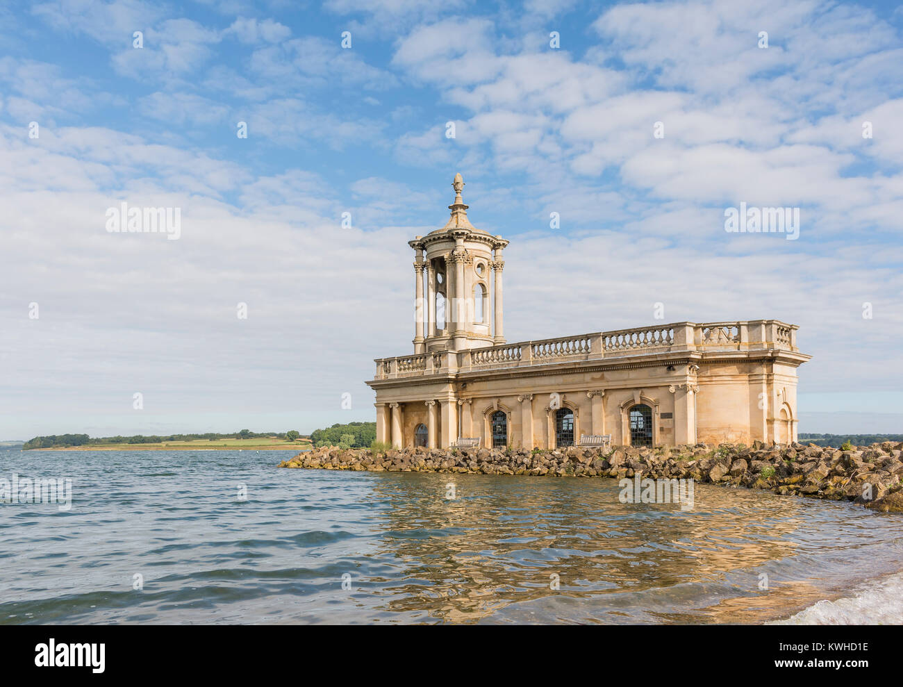An image of the picturesque Normanton church on the south shore of ...