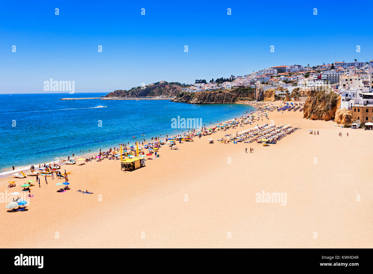 Albufeira city beach, Algarve region, south Portugal Stock Photo - Alamy