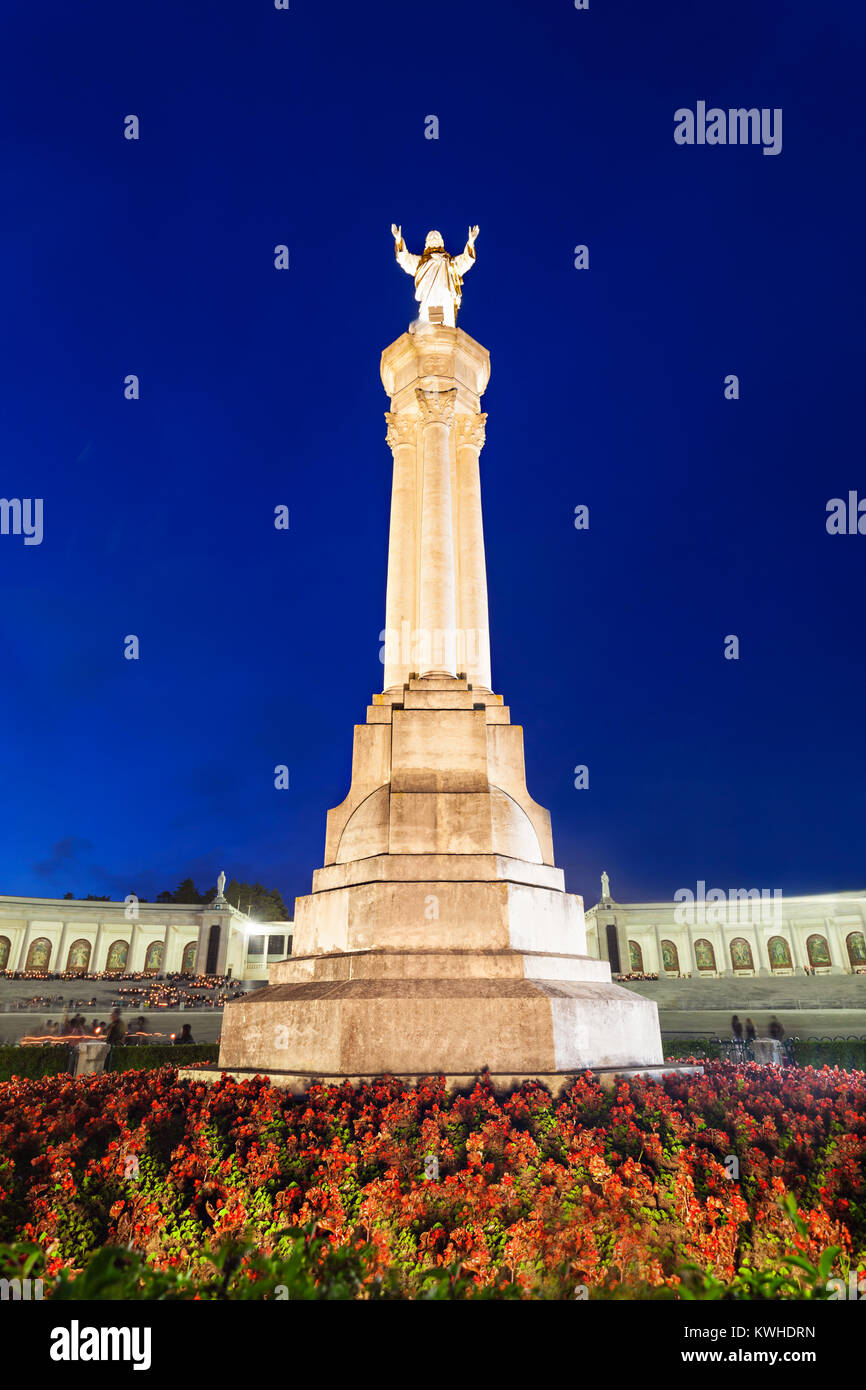 The Sanctuary of Fatima at the night, Fatima, Portugal Stock Photo - Alamy