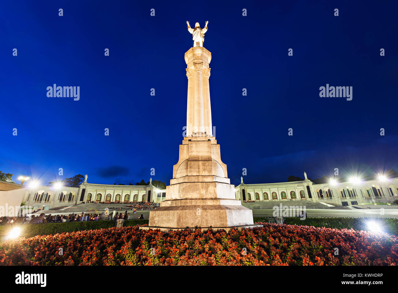 The Sanctuary of Fatima at the night, Fatima, Portugal Stock Photo - Alamy