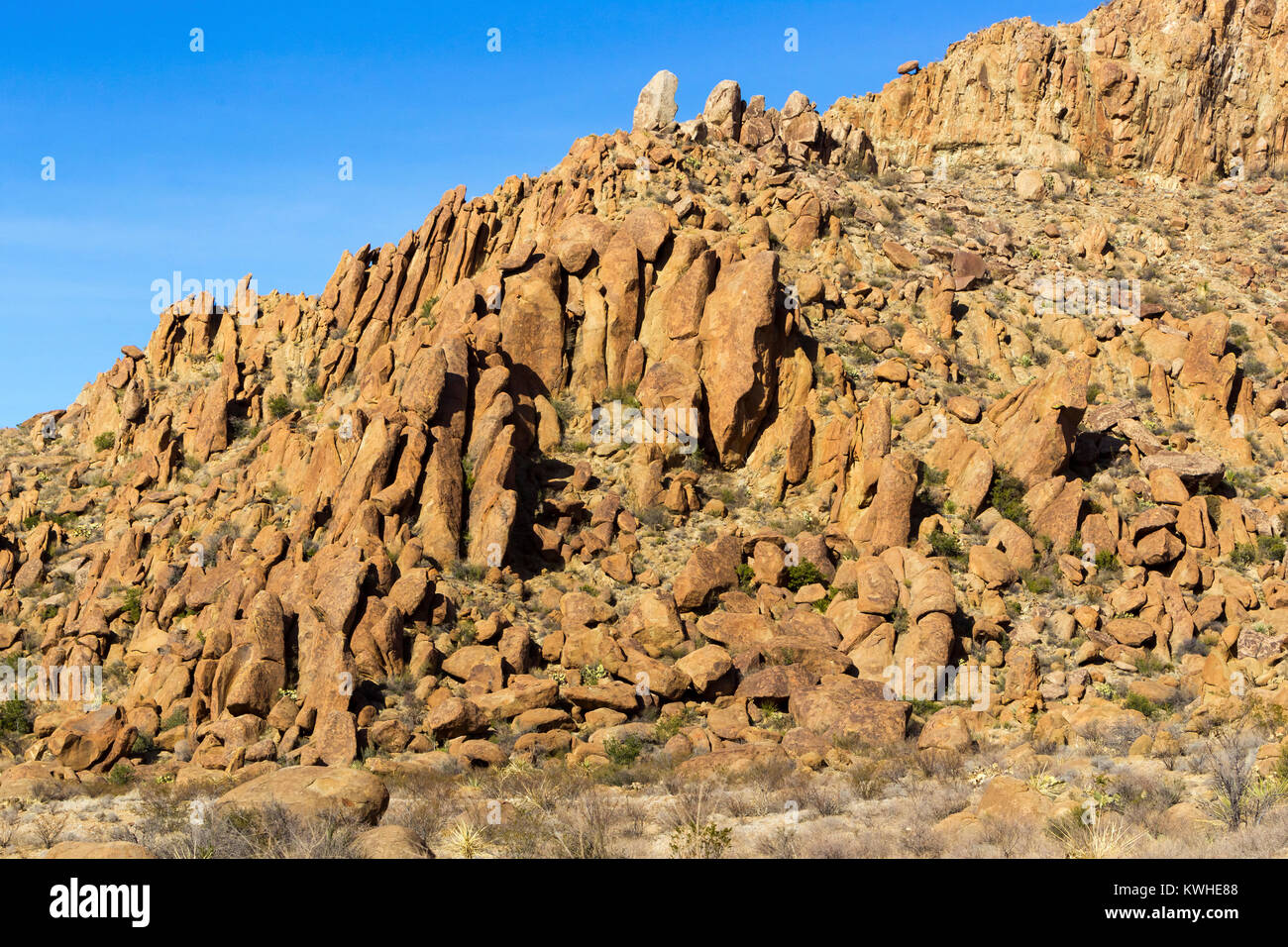 Rock Formations in Grapevine Hills in Big Bend National Park, Texas ...