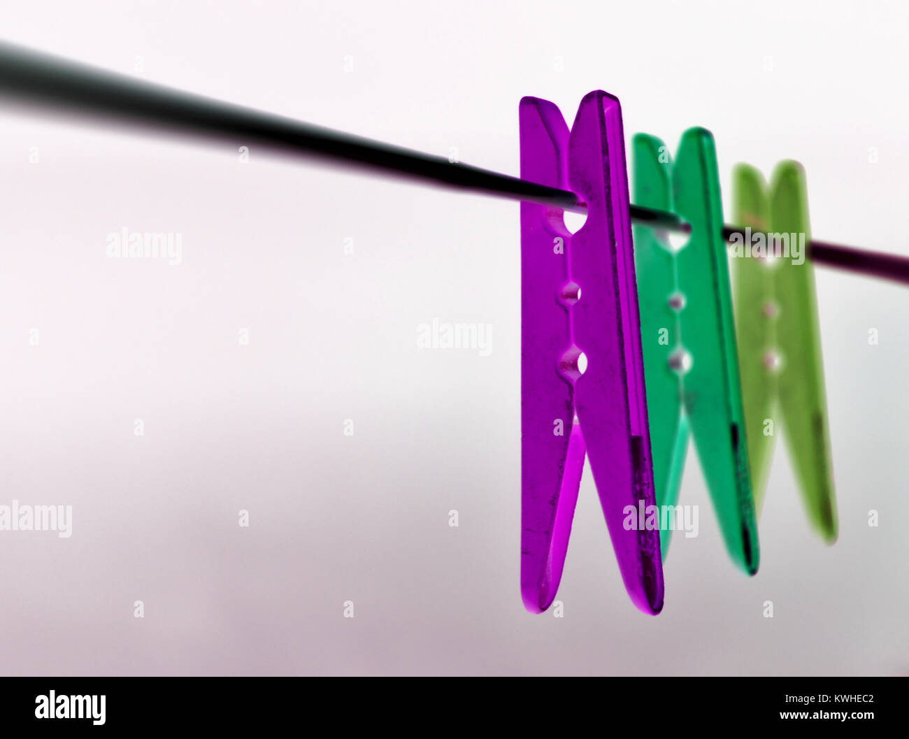 Washing pegs closeup Stock Photo - Alamy