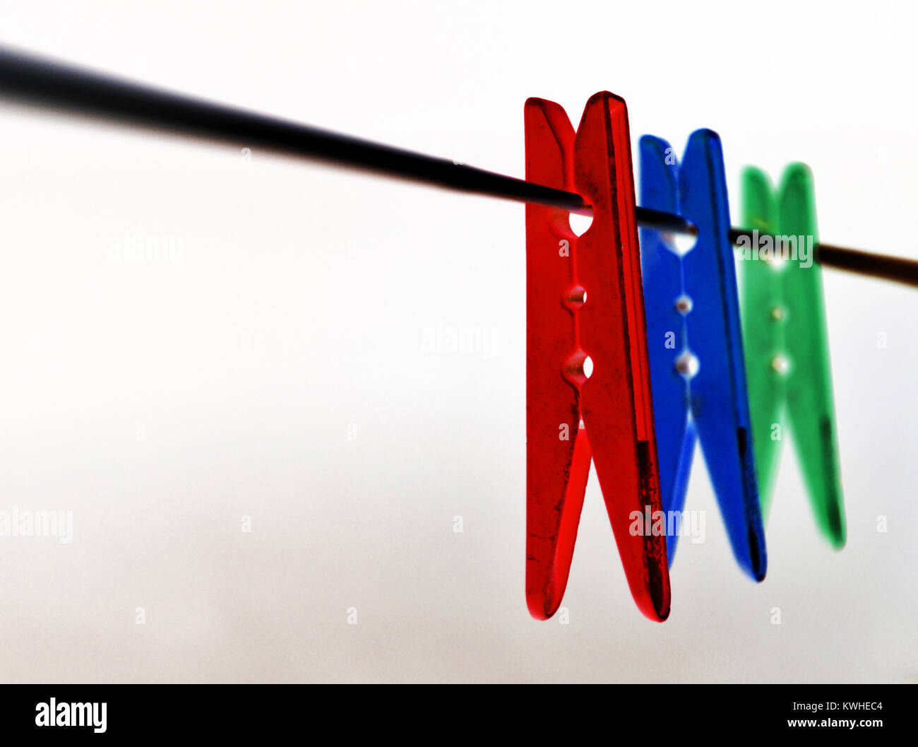 Washing pegs closeup Stock Photo - Alamy