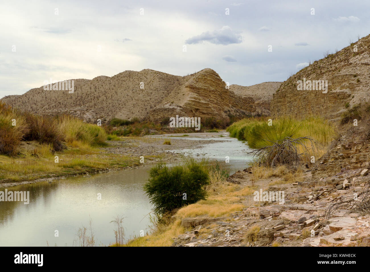 Rio Grande River in the Hot Springs Historical District in Big Bend ...