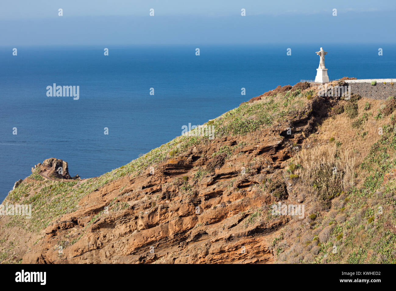 The Christ the King statue is a Catholic monument on Madeira island ...