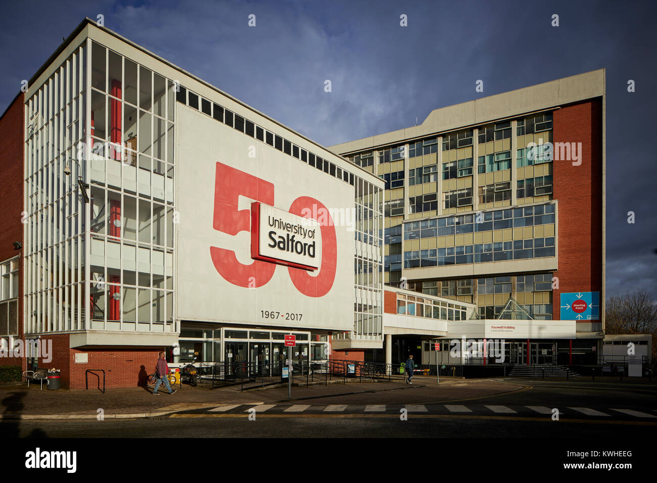 Enterance to Salford University Maxwell Hall, and Maxwell Building on ...