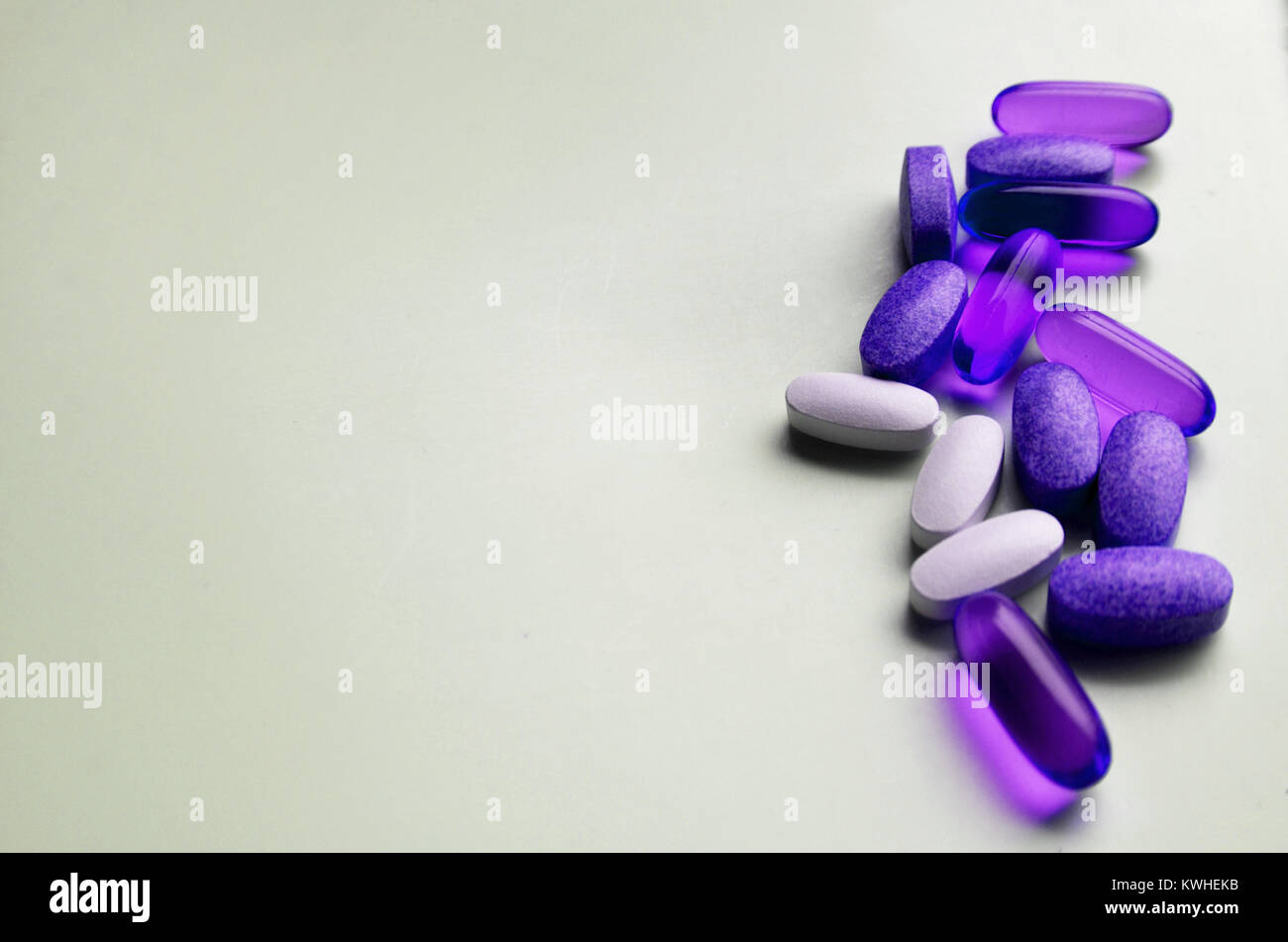 Medicine tablets close up Stock Photo - Alamy