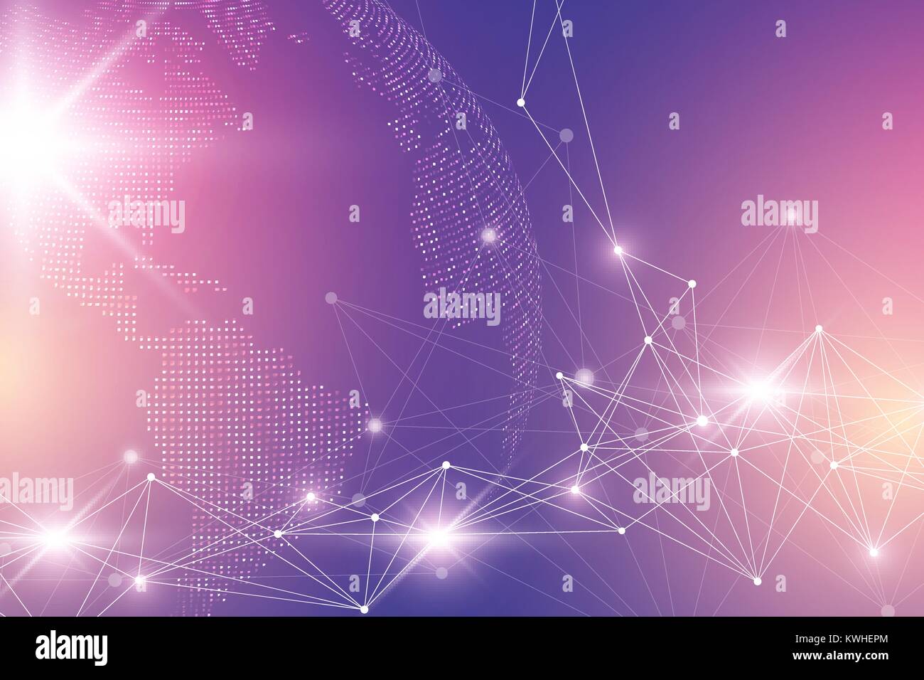Big data complex world globe. Graphic abstract background communication ...
