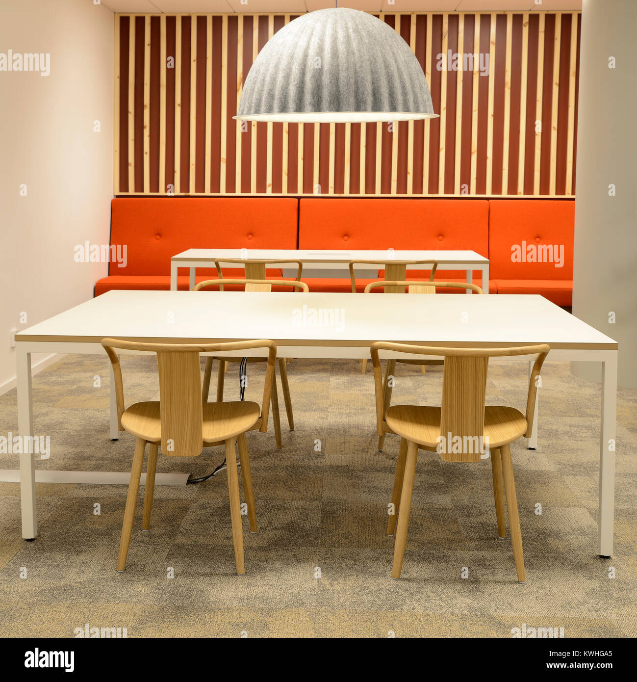 An empty cafeteria interior shot Stock Photo - Alamy