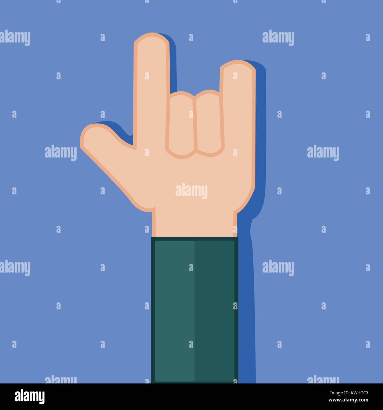 Devil hand gesture Stock Vector Images - Alamy