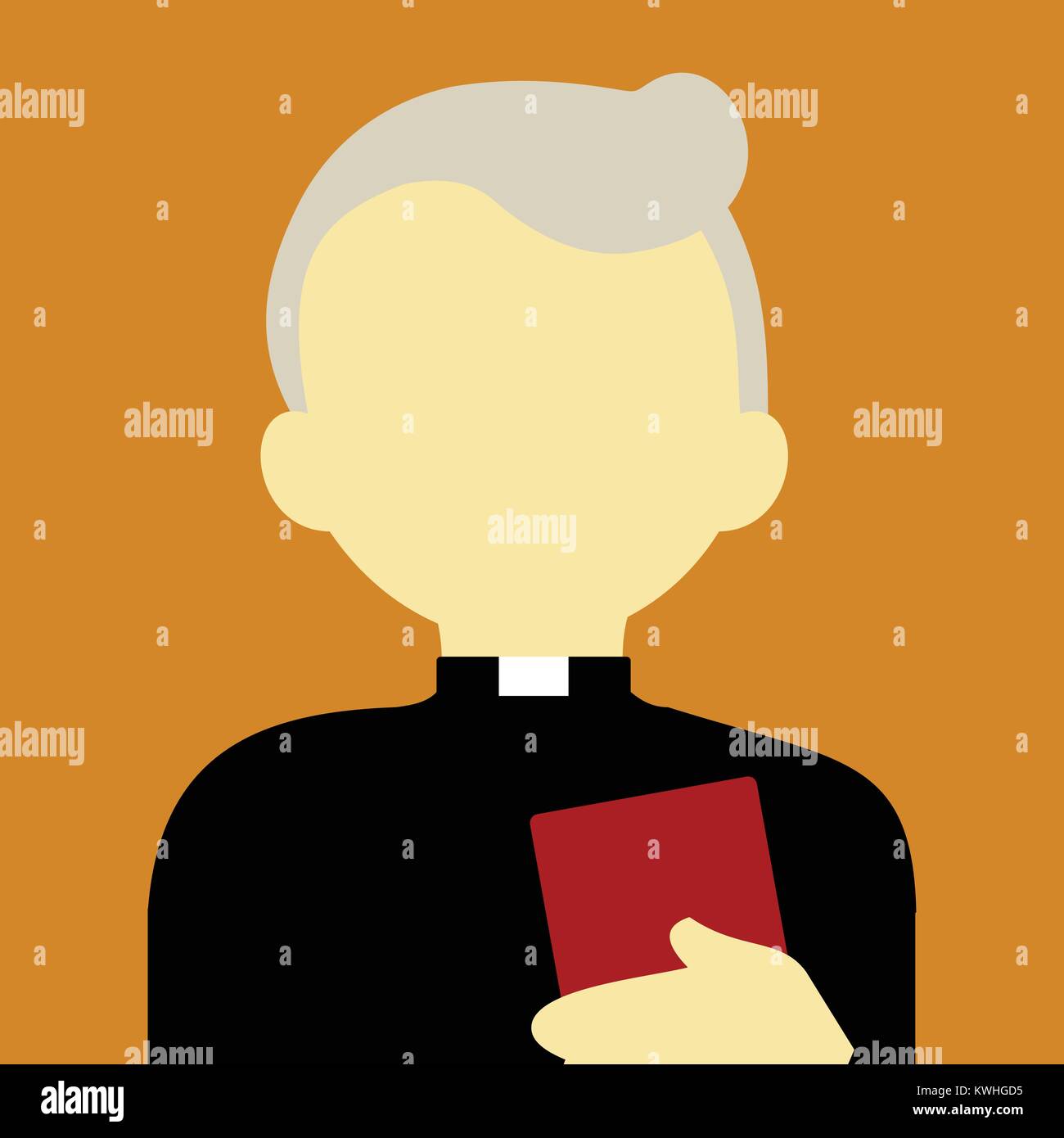 Old Religious Pastor People Vector Illustration Graphic Design ...