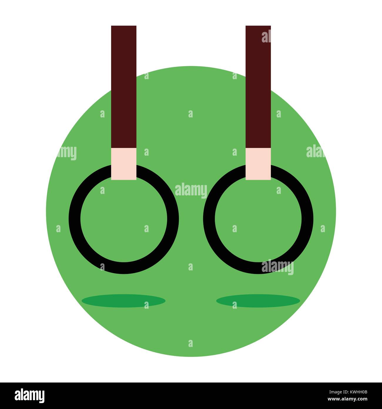 Flying Rings Gymnastic Stuff Vector Illustration Graphic Design Stock ...