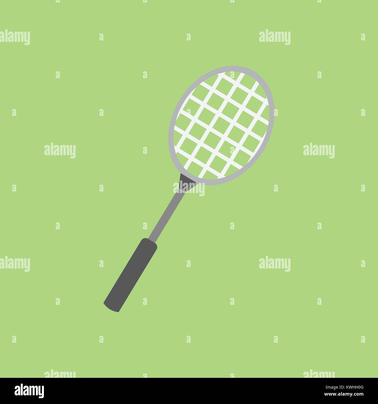 Badminton Racket Flat Vector Illustration Graphic Design Stock Vector ...