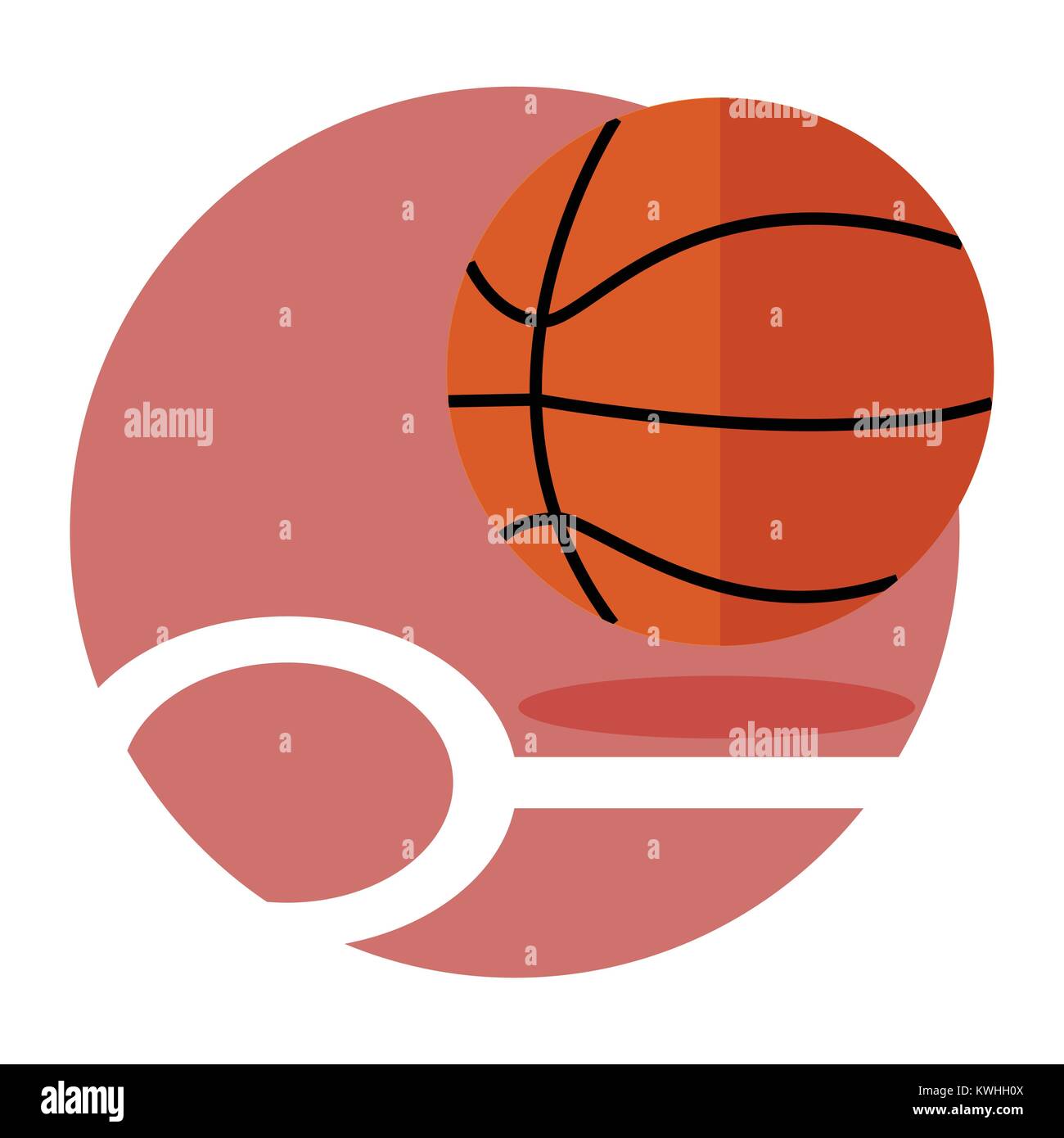 Simple basketball logo vector vectors hi-res stock photography and ...