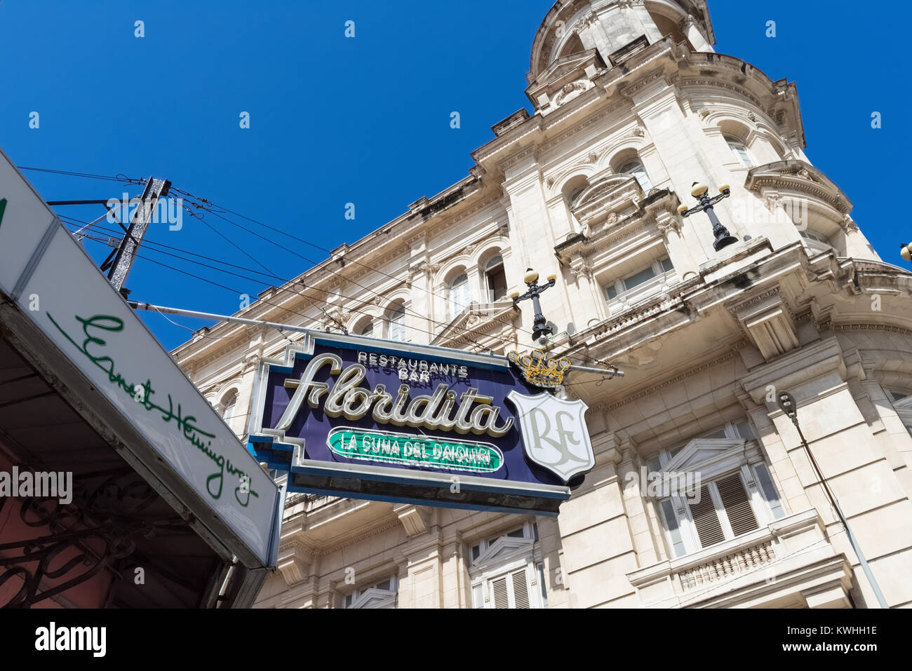 Havana, Cuba - June 27, 2017: Architecture view of the Floridita bar ...