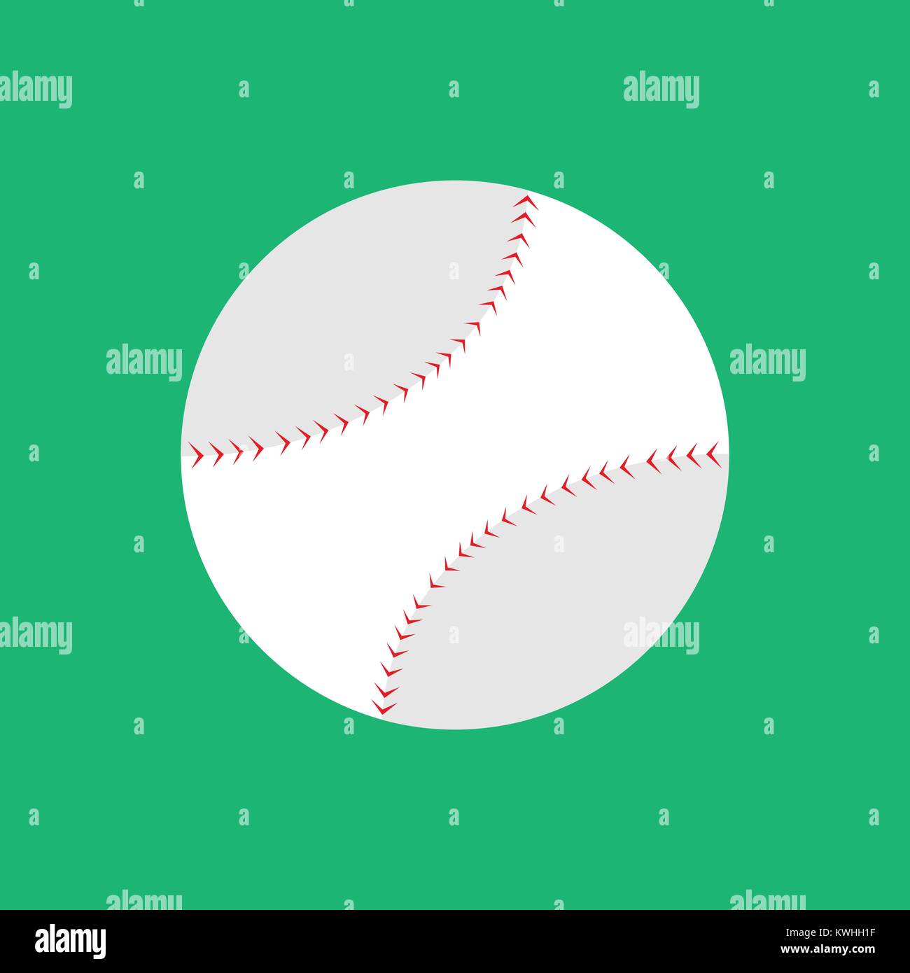 Simple Flat Style Baseball Vector Illustration Graphic Design Stock ...