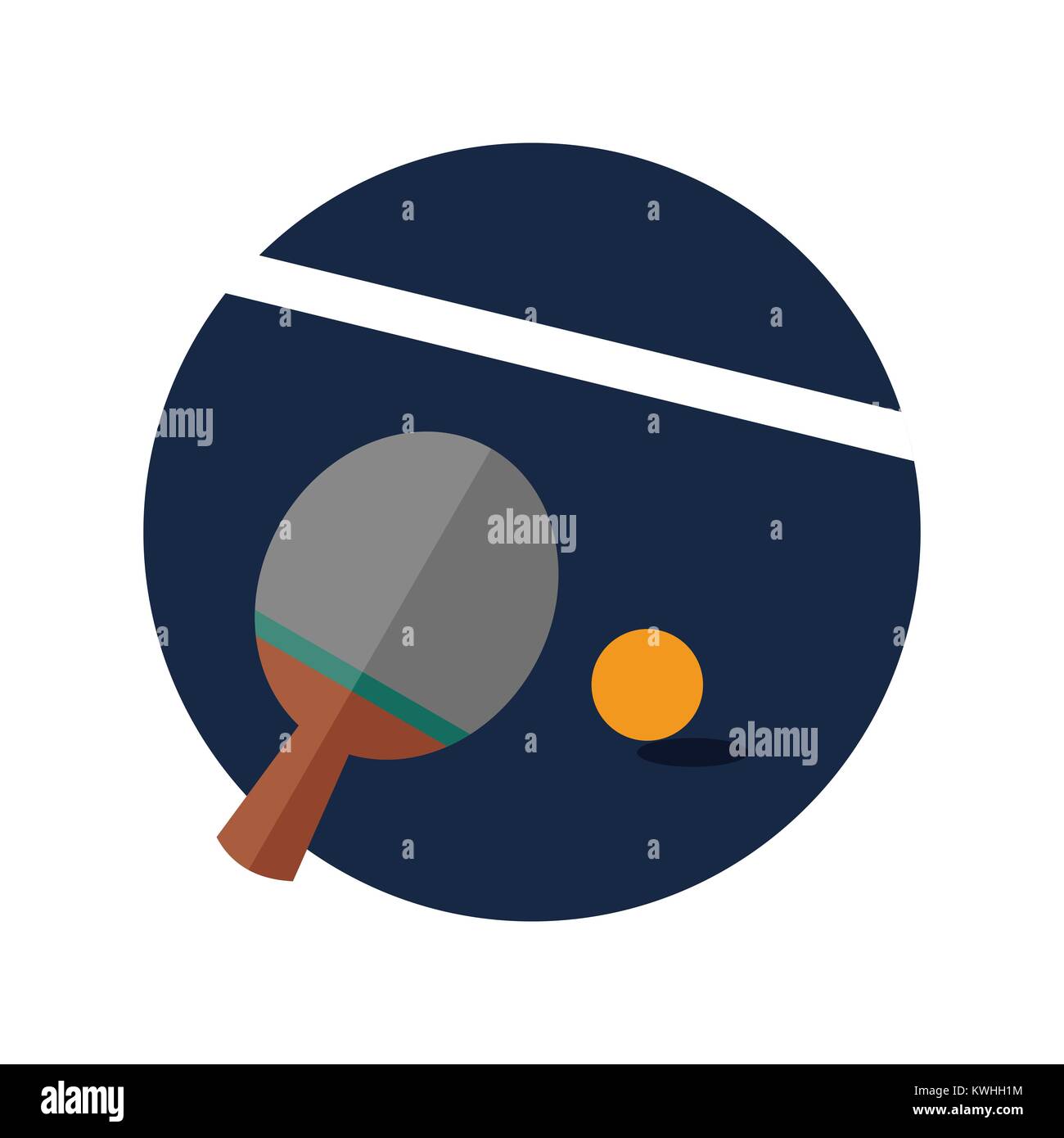 Ping Pong Table Tennis Emblem Sport Vector Illustration Graphic Design ...