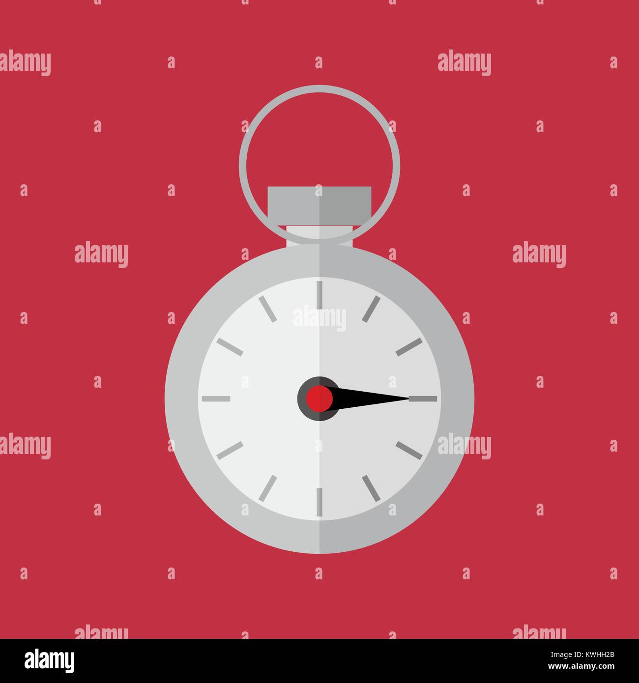 Simple Flat Style Stopwatch Sport Vector Illustration Graphic Design ...