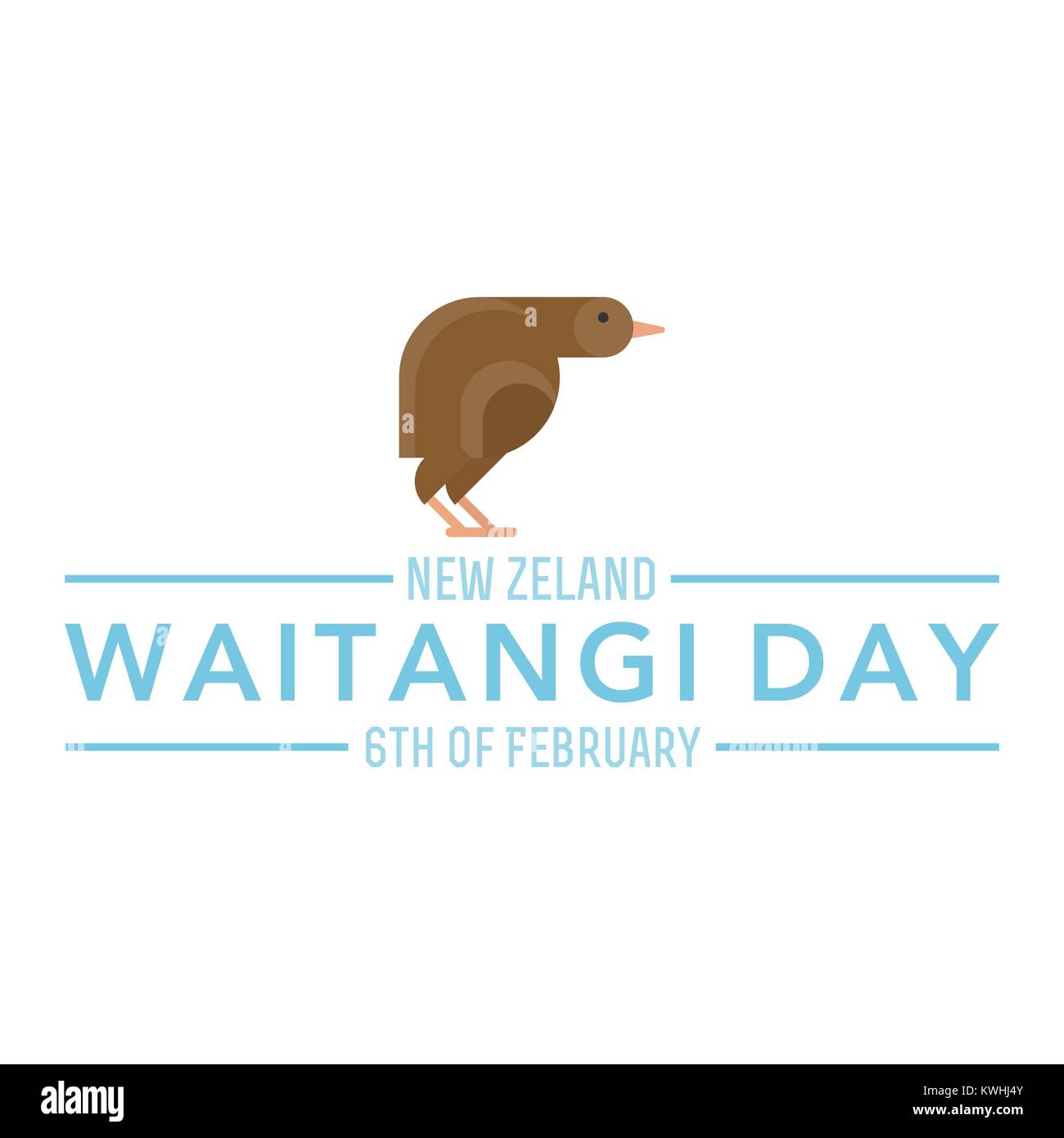 New Zealand Waitangi Day on the 6th of February Stock Vector Image ...
