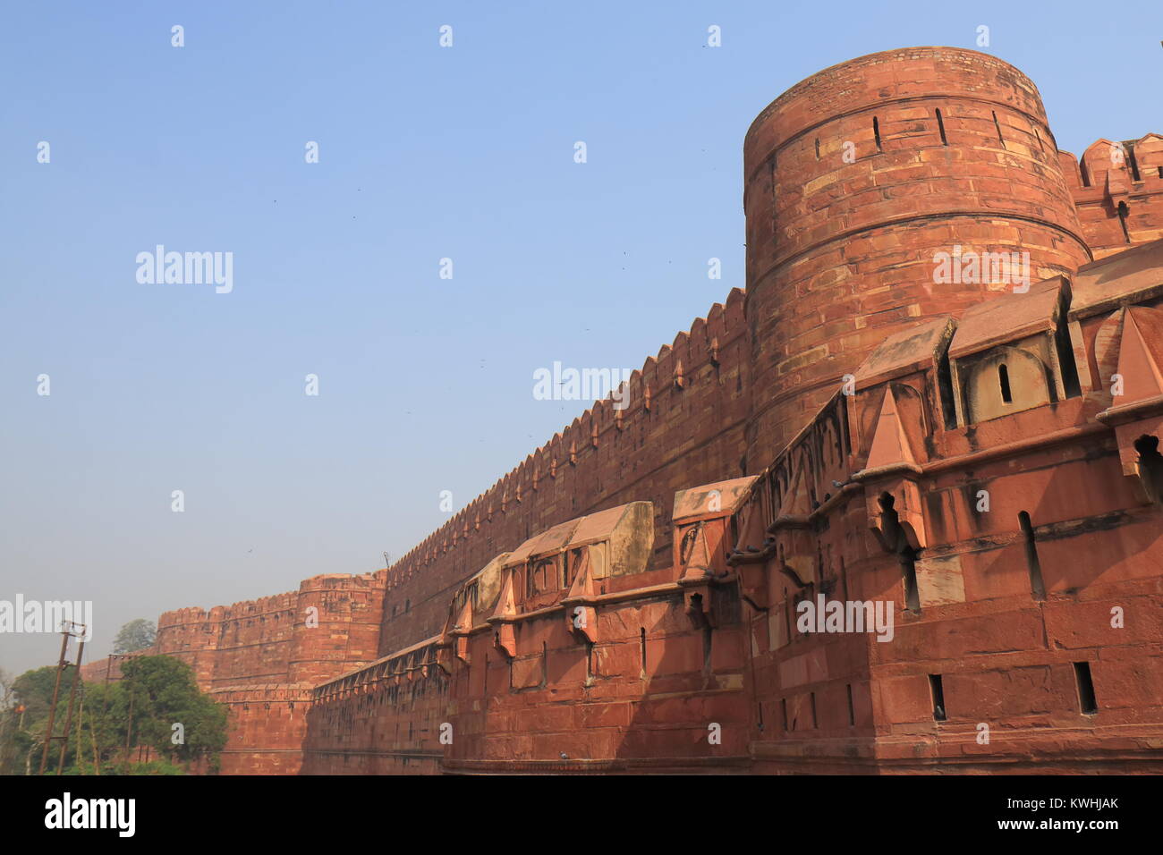 Agra fort historical architecture Agra India Stock Photo - Alamy