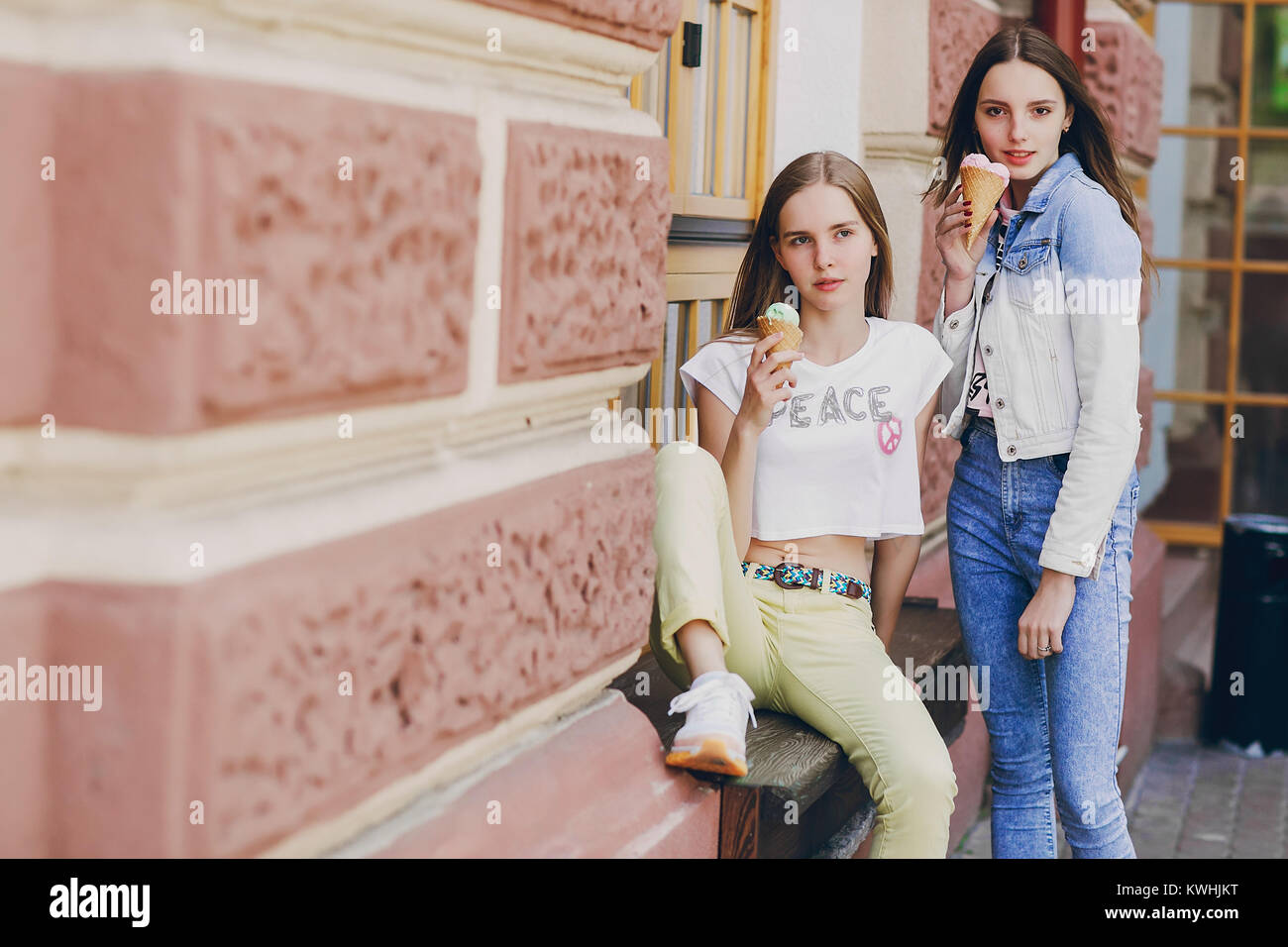 young model on the street Stock Photo - Alamy