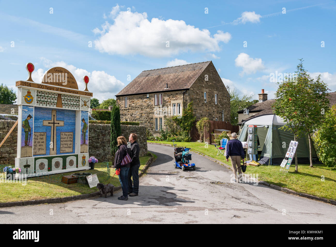 Traditional Deryshire well dressing in Eyam, 2014 Stock Photo - Alamy