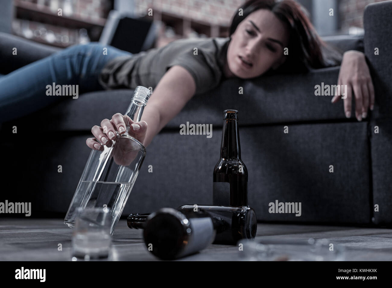Drunk woman hi-res stock photography and images - Alamy