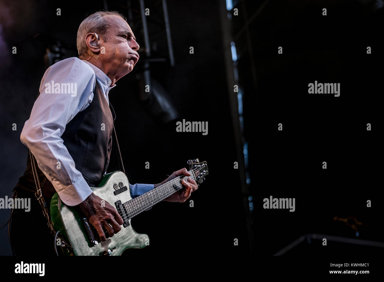 Denmark, Skanderborg – August 10, 2017. The English rock band Status ...