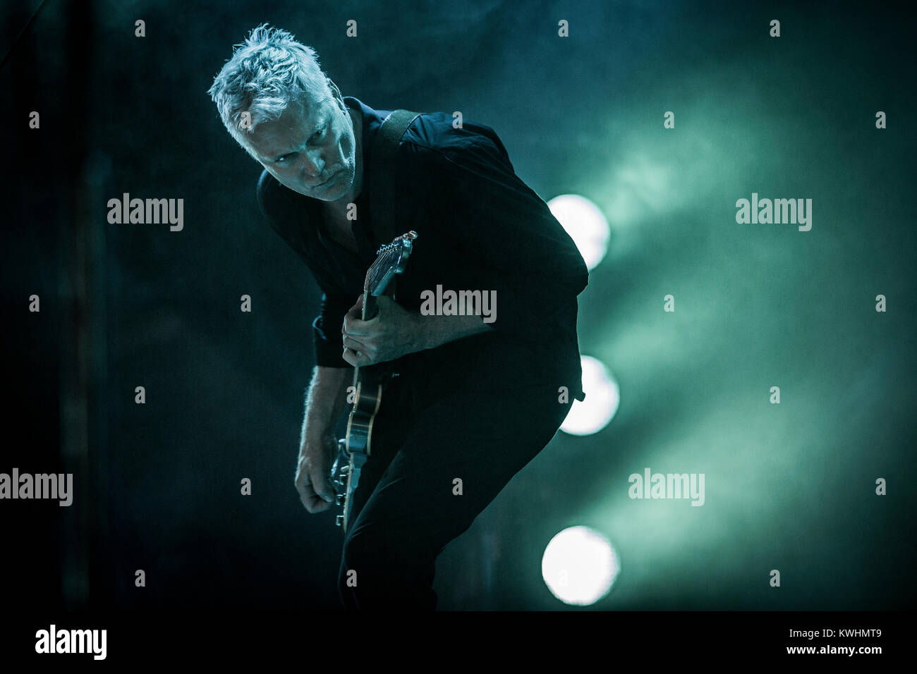 The Swedish singer, songwriter and rock musician Thåström performs a ...