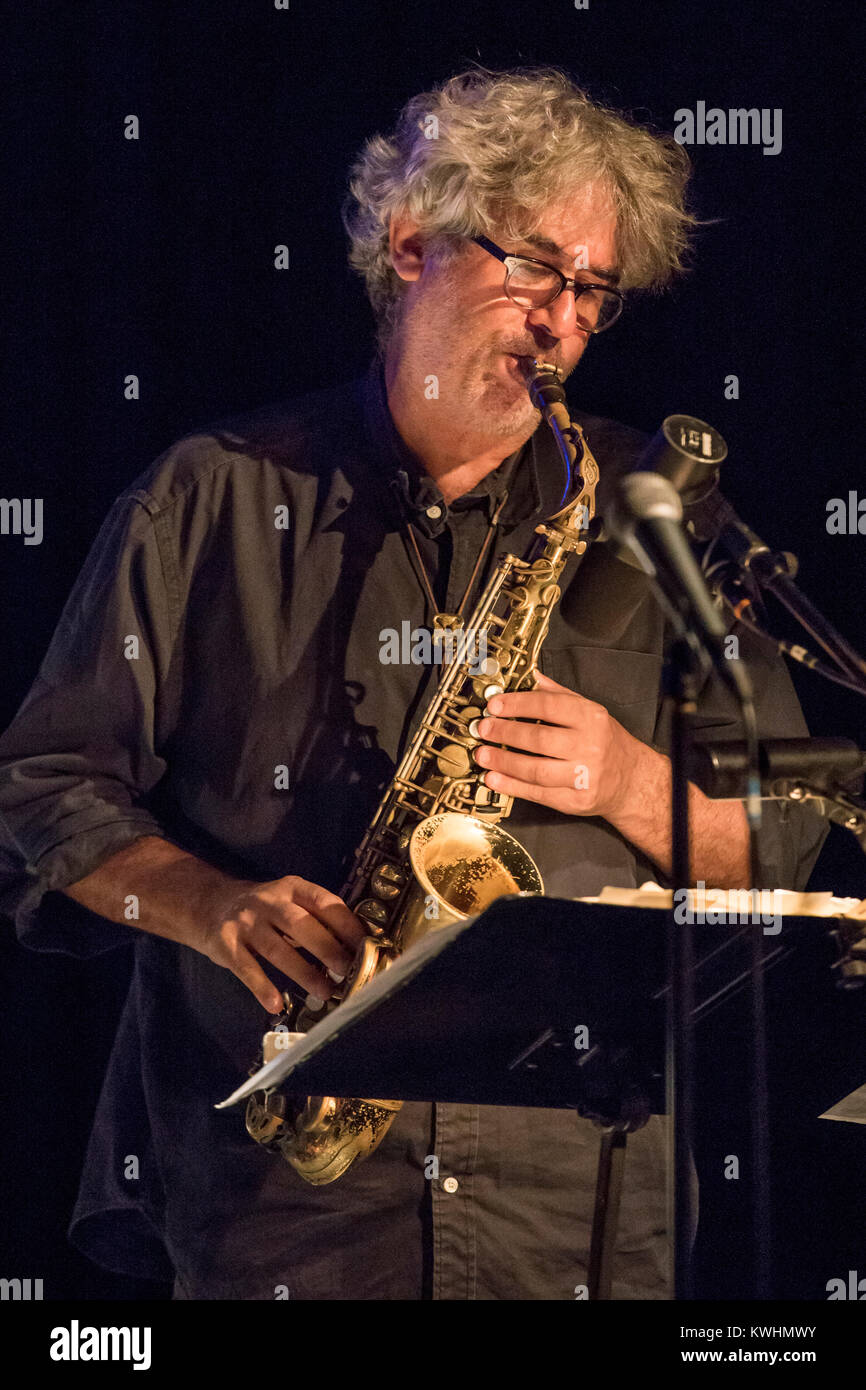 The American musician and saxophonist Tim Berne (pictured) performs a live concert under the ...
