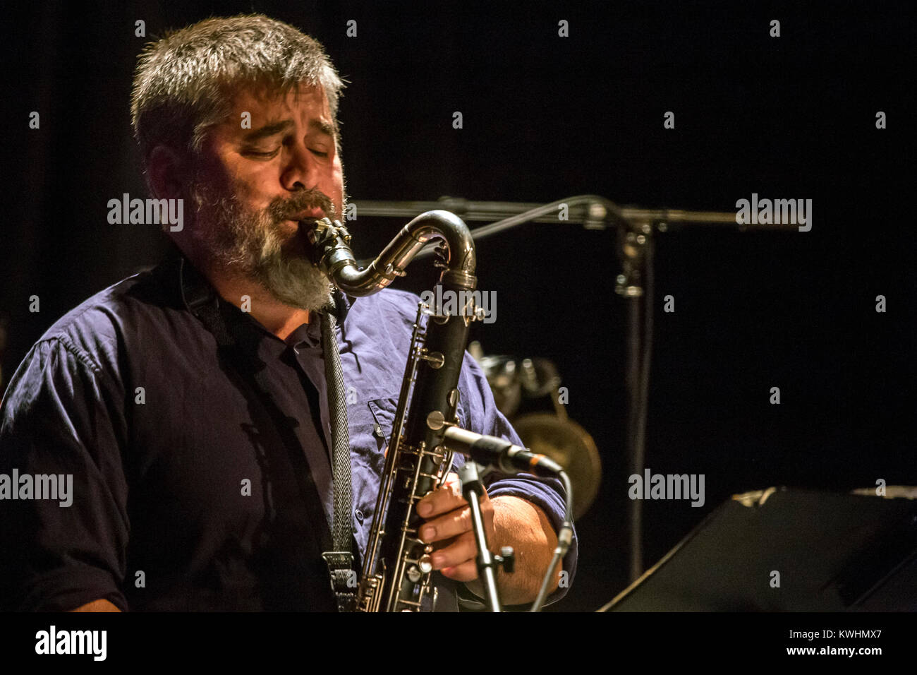 The American musician and saxophonist Tim Berne performs a live concert under the name Tim Berne ...