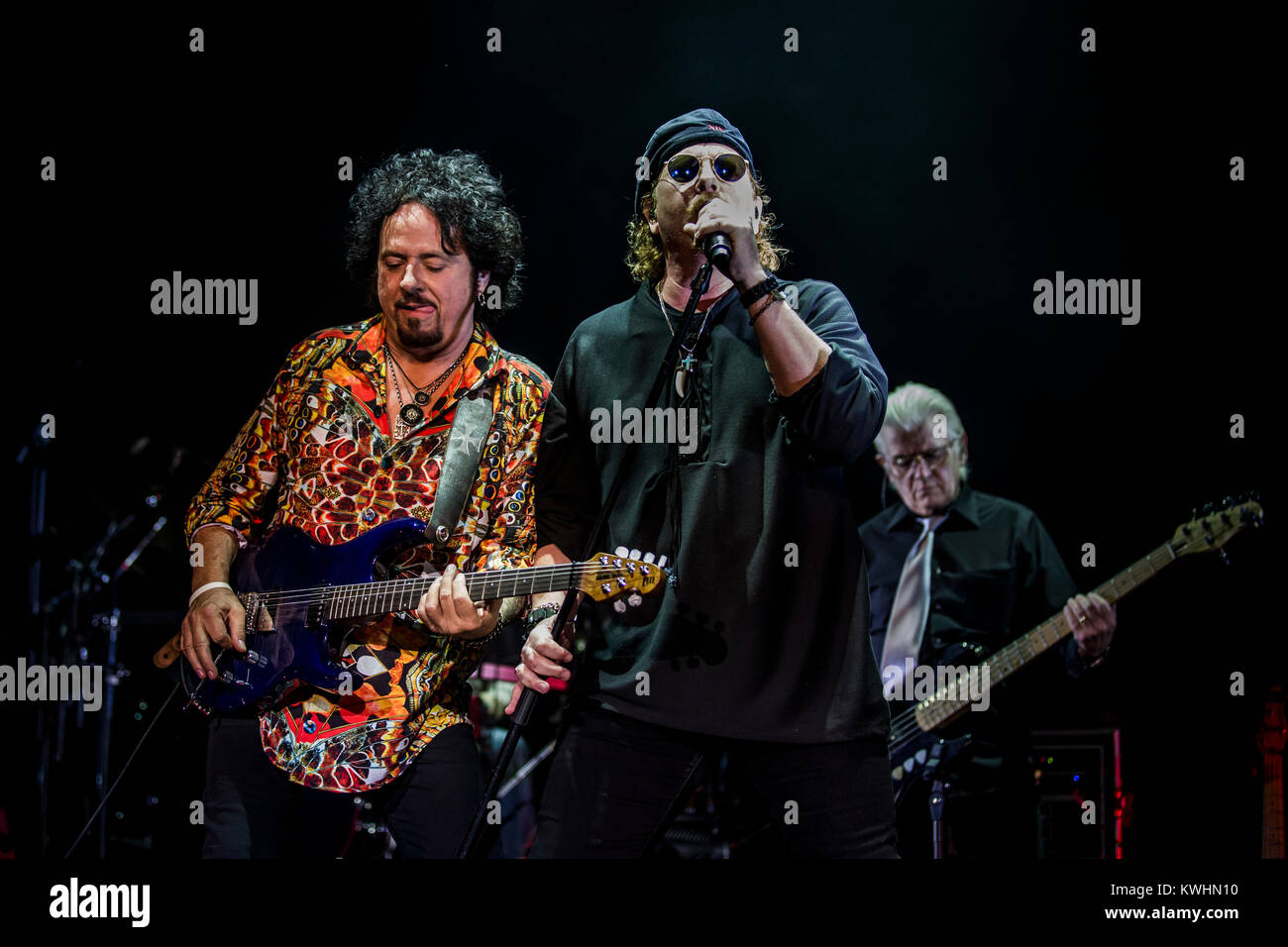 The American rock band Toto performs a live concert at Falconer Salen ...