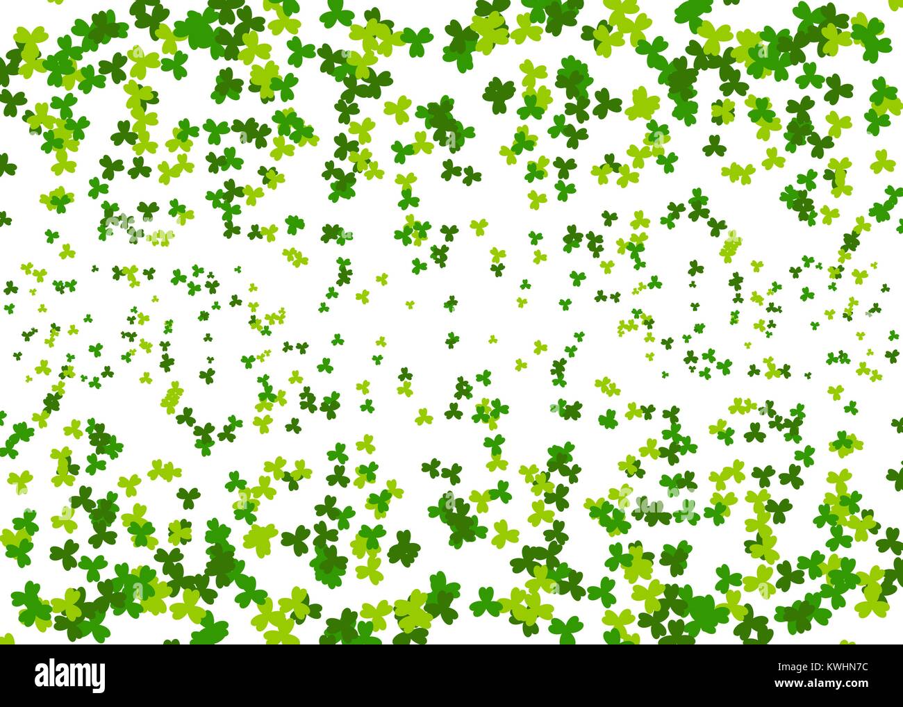 Green Clover Isolated Background Vector Stock Vector Image And Art Alamy