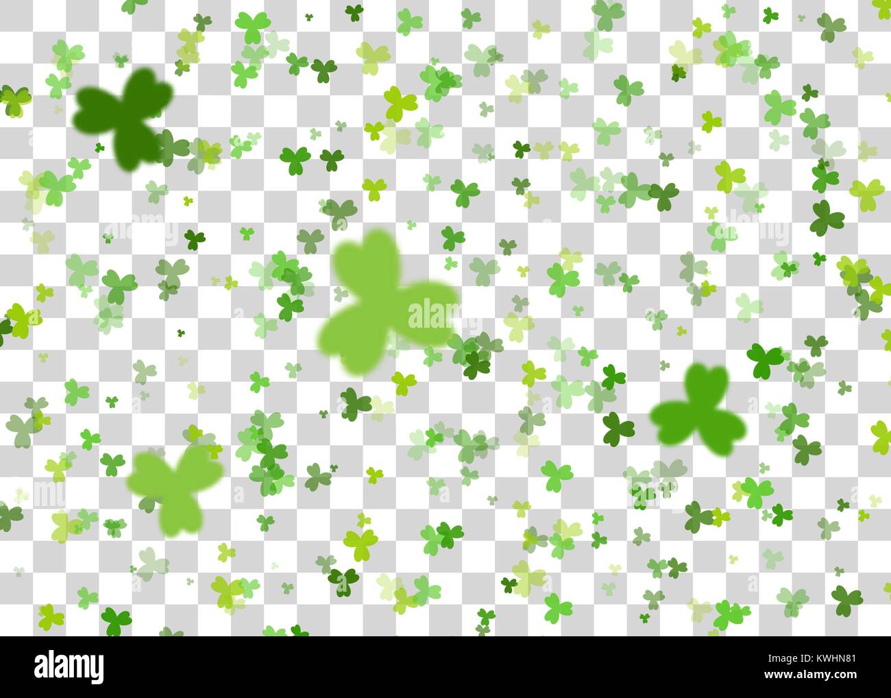 Green clover background transparent vector Stock Vector Image & Art - Alamy