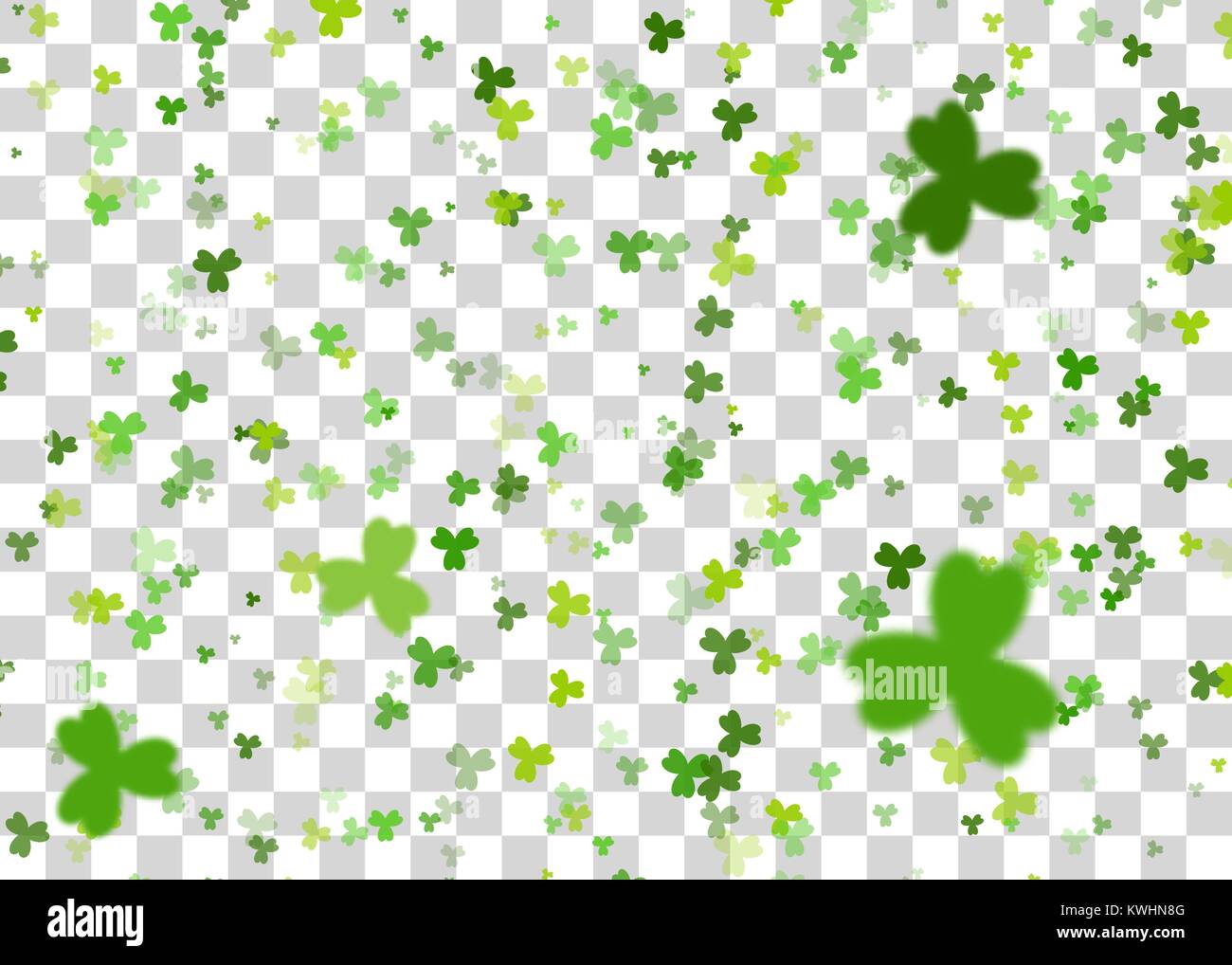 Green clover background transparent vector Stock Vector Image & Art - Alamy
