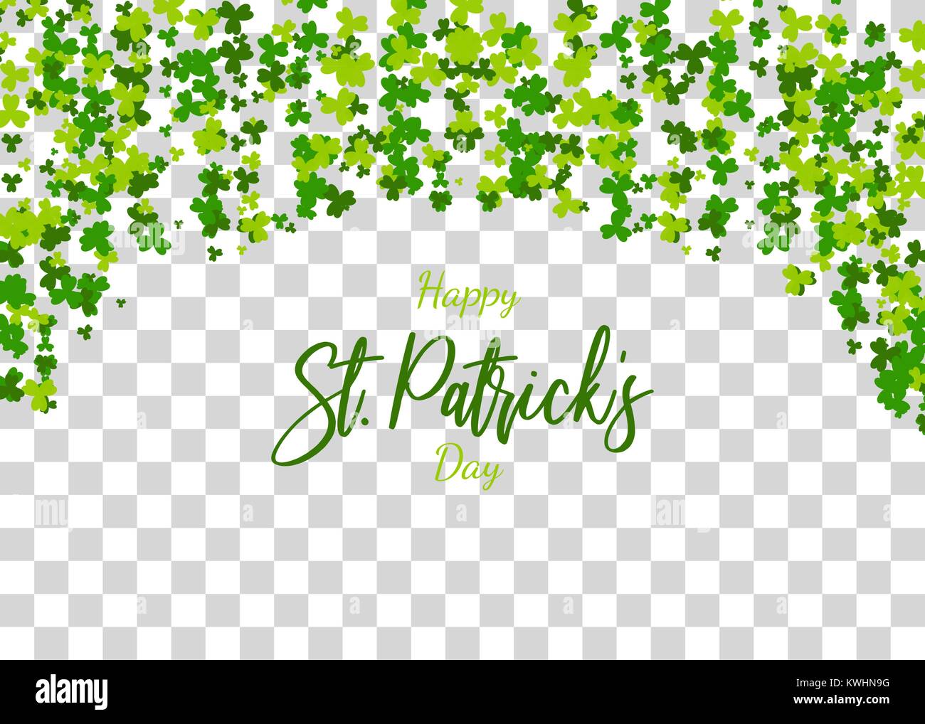 Green clover background transparent vector Stock Vector Image & Art - Alamy