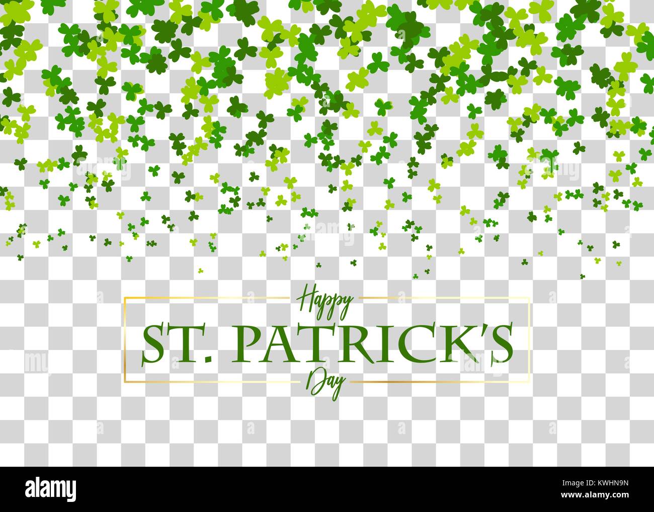 Green clover background transparent vector Stock Vector Image & Art - Alamy