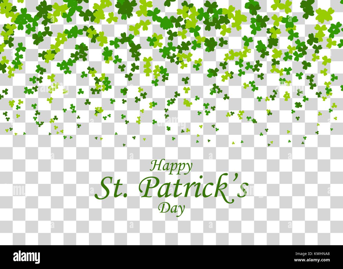 Green clover background transparent vector Stock Vector Image & Art - Alamy