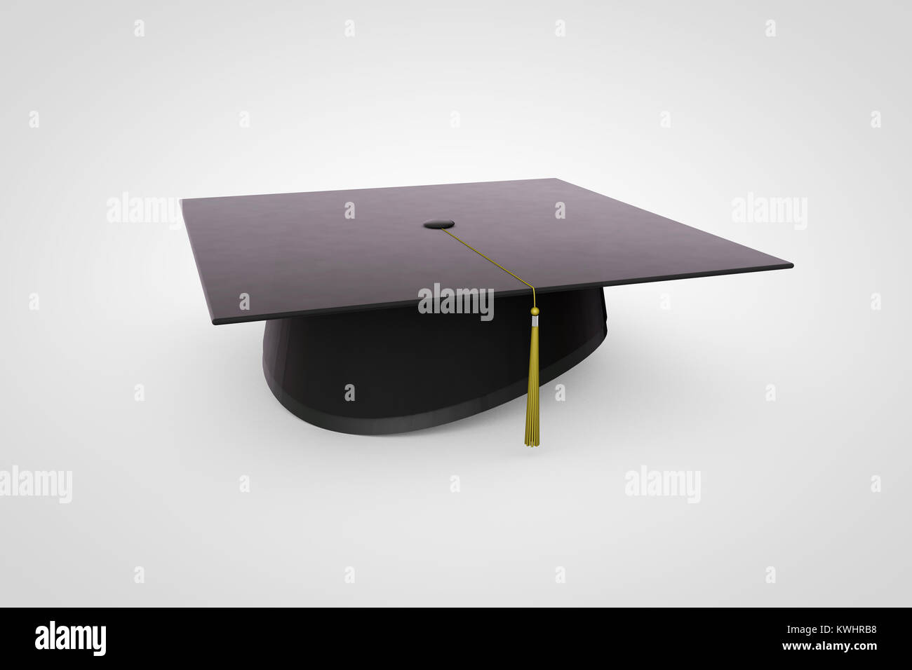 Graduation cap. education and academic concept. 3D Rendering Stock ...