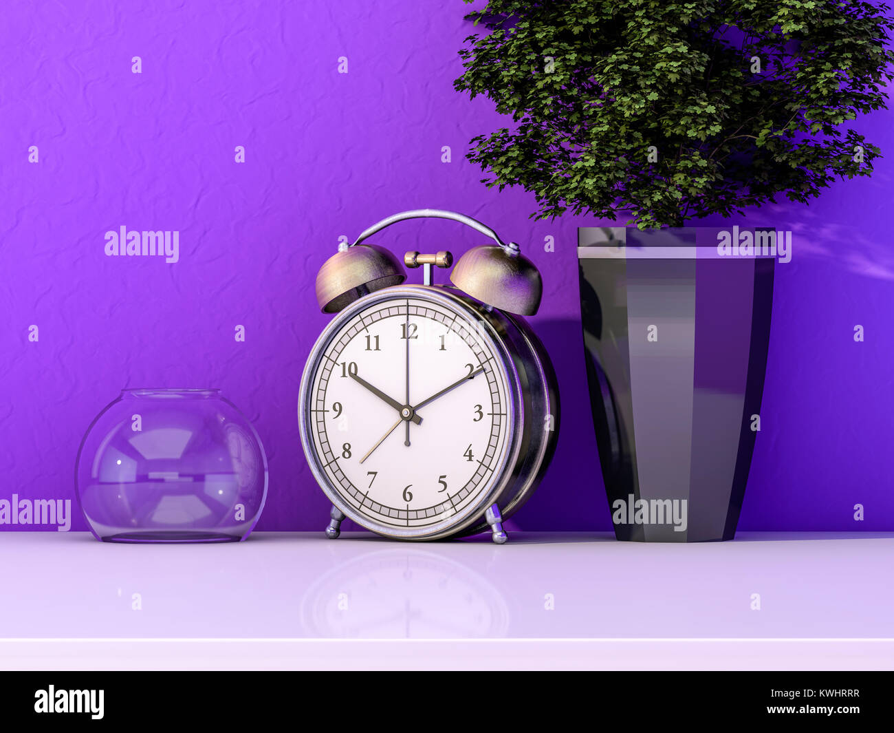 3d render alarm clock hi-res stock photography and images - Alamy