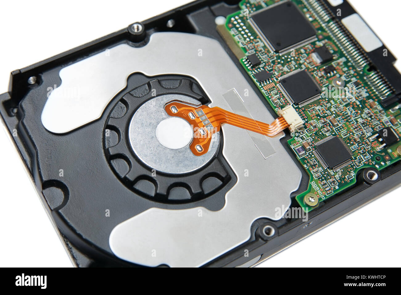 HDD, hard drive on white background, closeup Stock Photo - Alamy