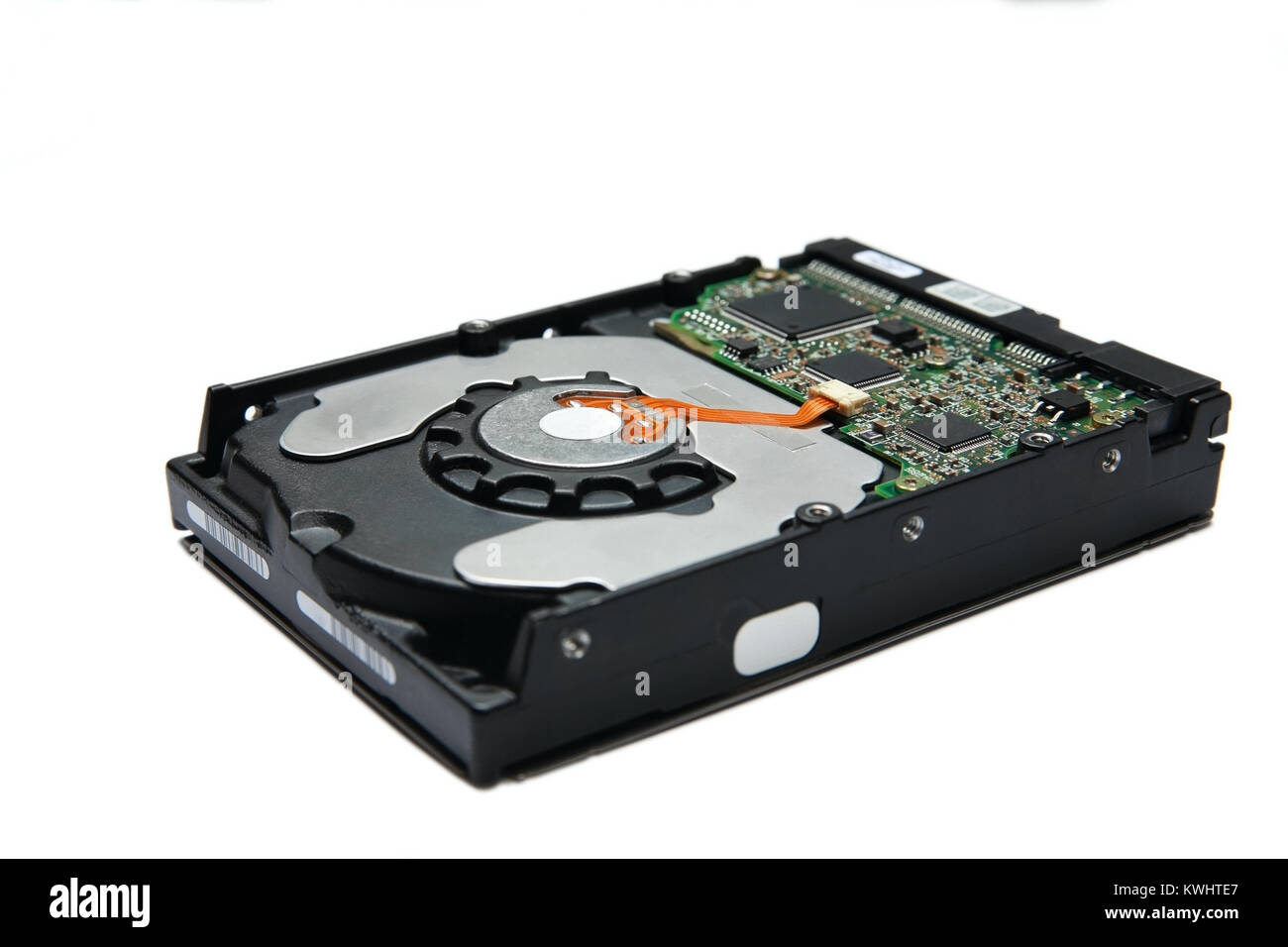 HDD, hard drive on white background, closeup Stock Photo - Alamy