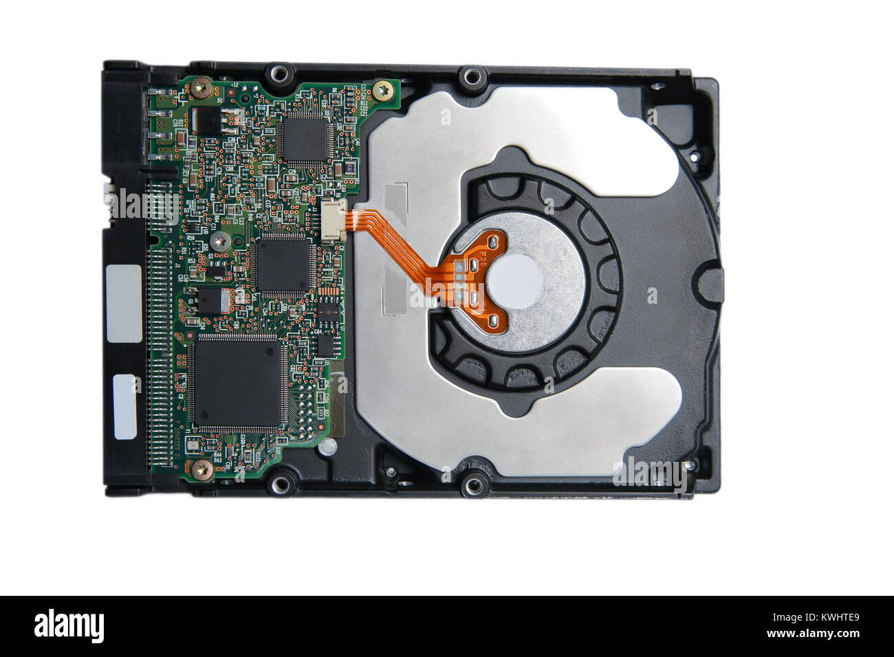 HDD, hard drive on white background, closeup Stock Photo - Alamy