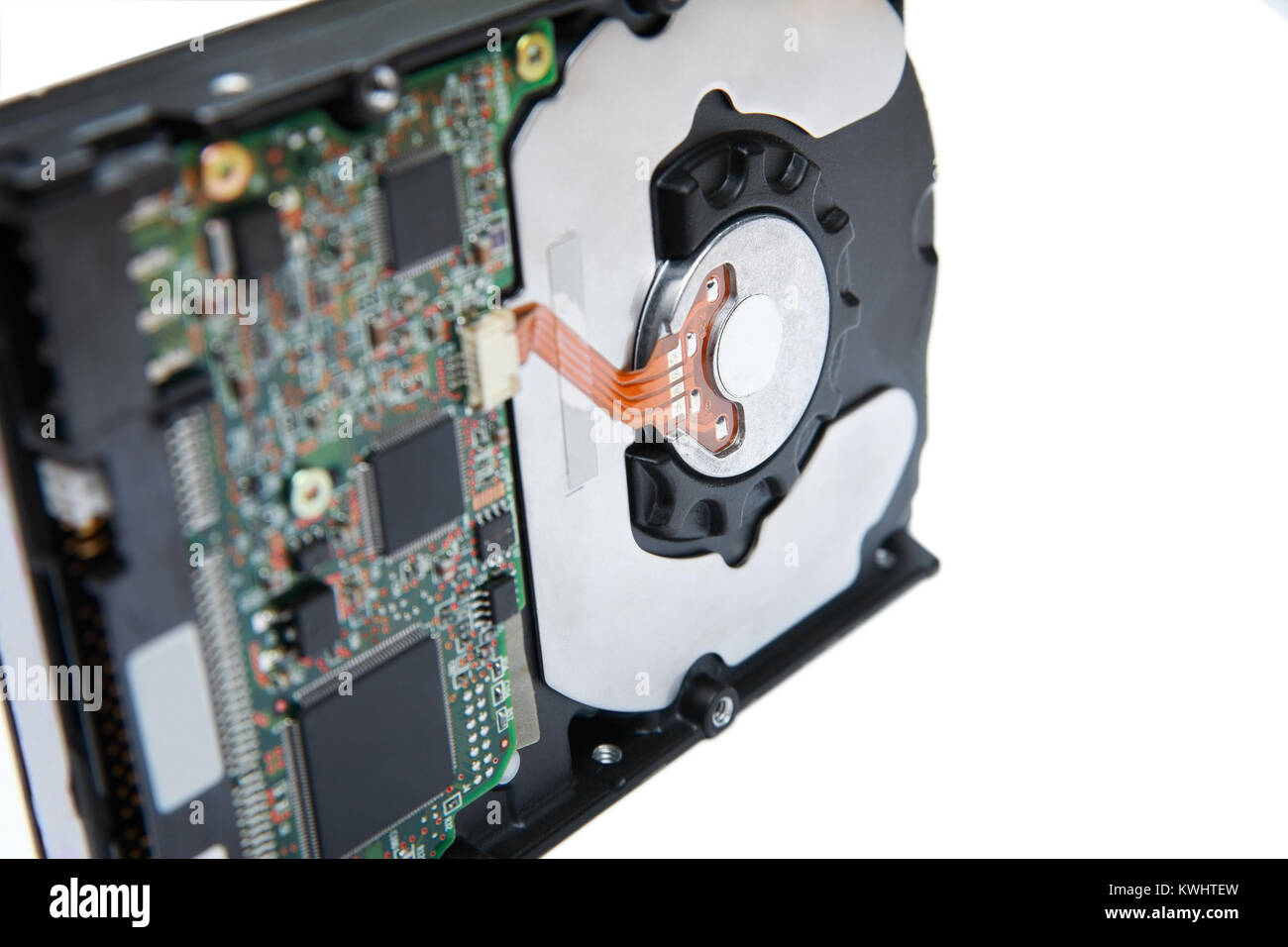 HDD, hard drive on white background, closeup Stock Photo - Alamy