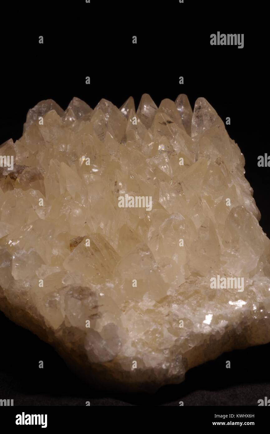 Spiky Calcite Crystals, Dogtooth Spar, Geological Sample Macro Photo ...